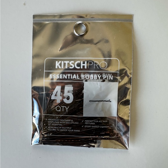 Kitsch | Hair | Nwt Kitsch Pro Essential Bobby Pins Shade Brown | Poshmark